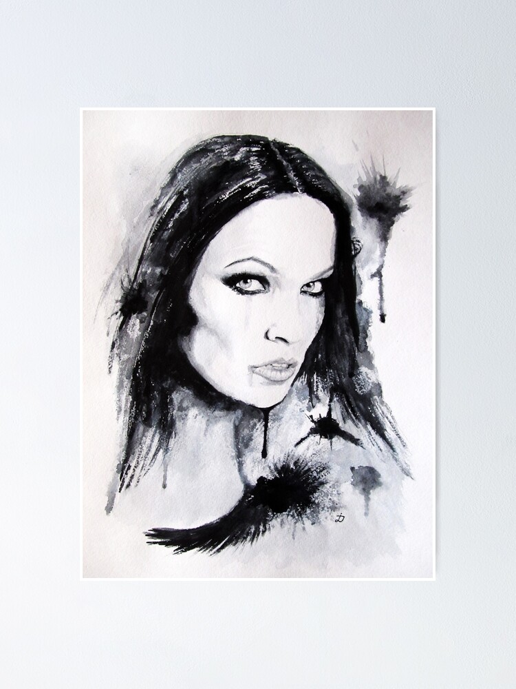 "Tarja Turunen Portrait." Poster for Sale by DioptriArt | Redbubble