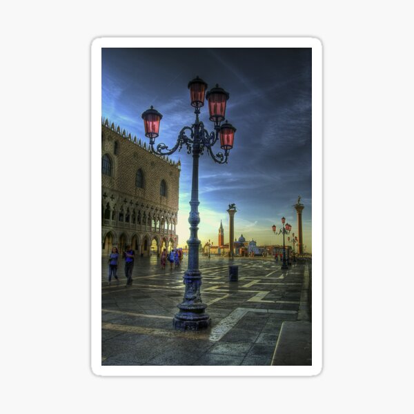 "Piazza San Marco" Sticker by MarieJirousek | Redbubble