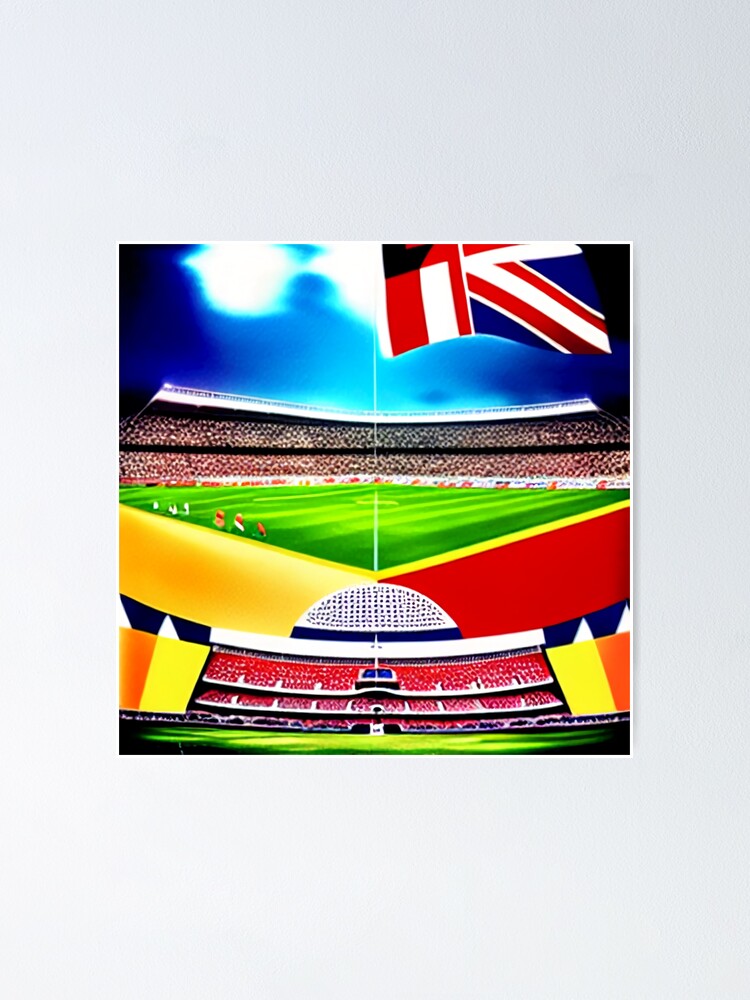 "Vintage World Cup Stadium Poster" Poster for Sale by BAYFAIRE | Redbubble