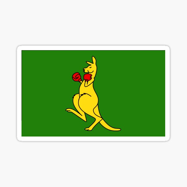 "The Boxing Kangaroo" Sticker for Sale by EmpirePK | Redbubble
