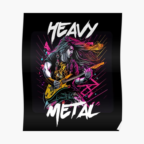 "Graffiti Style - Heavy Metal 4" Poster for Sale by PD-Store | Redbubble