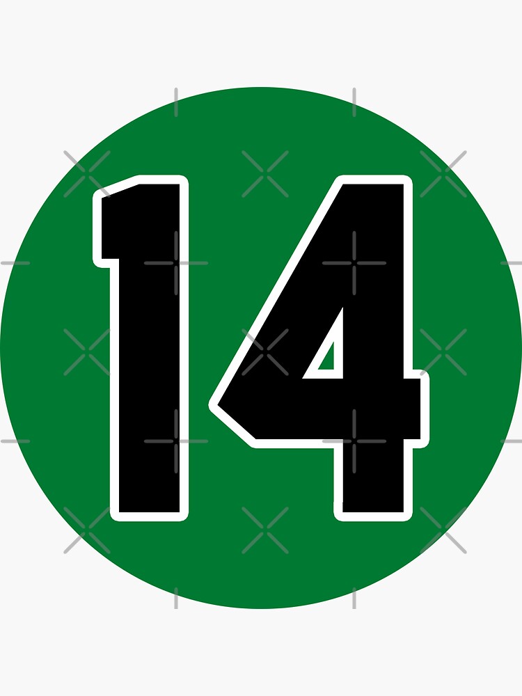 "Bob Cousy Number 14" Sticker for Sale by RedPremium | Redbubble