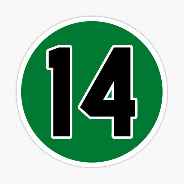 "Bob Cousy Number 14" Sticker for Sale by RedPremium | Redbubble