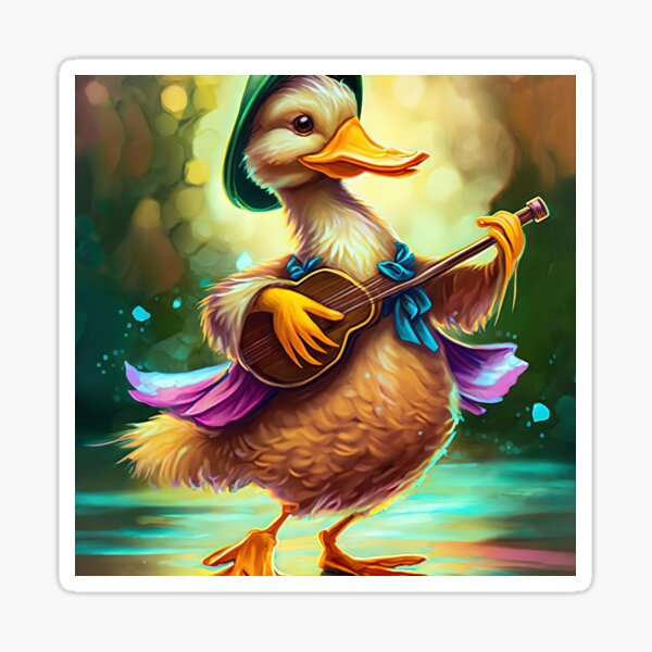 "Geoffrey the Bard" Sticker for Sale by Weaving--Light | Redbubble