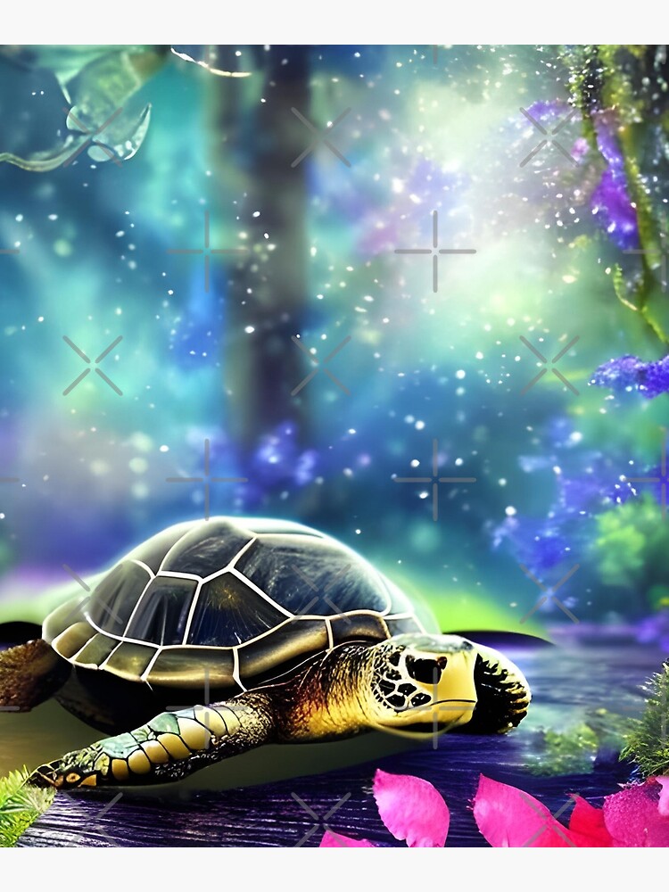"Cute turtle wallpaper" Poster for Sale by CorneliusDesign | Redbubble