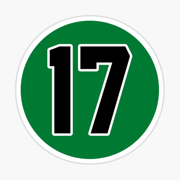 "John Havlicek Number 17" Sticker for Sale by RedPremium | Redbubble