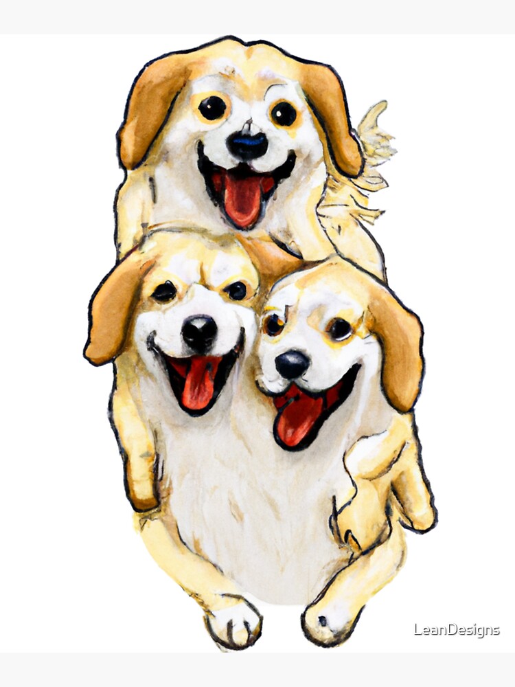 "Dog Stack. Stack of Animals" Sticker for Sale by LeanDesigns | Redbubble