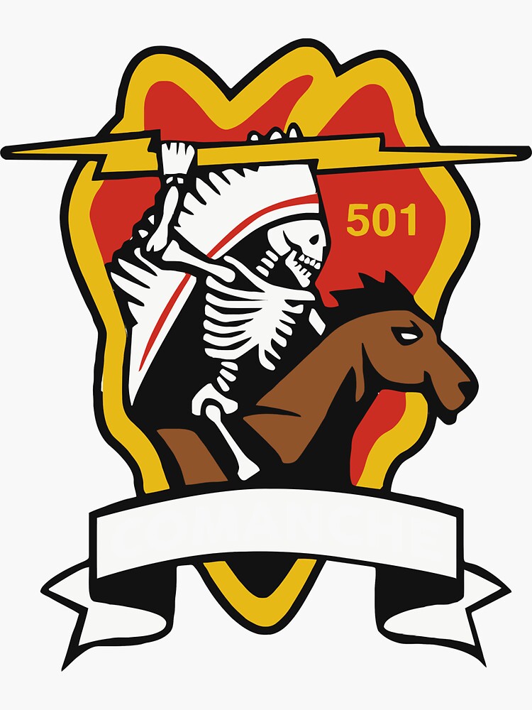 "Comanche 501st Airborne Arctic Paratrooper Ranger" Sticker for Sale by ...
