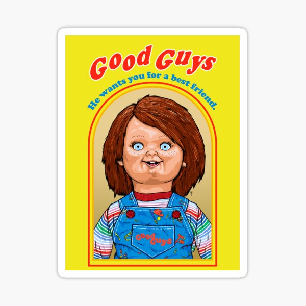 "Good Guys" Sticker for Sale by desecrateart | Redbubble