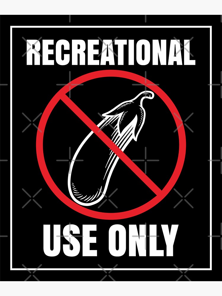 "Recreational Use Only Funny Vasectomy" Sticker for Sale by Legas ...