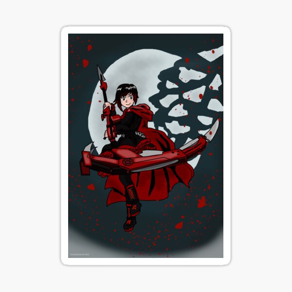 "RWBY Ruby Rose" Sticker for Sale by Juggernaut-Art | Redbubble