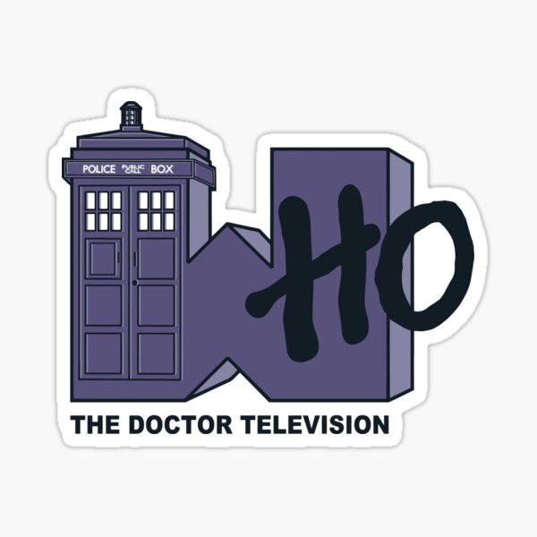 "Who TV Logo" Sticker for Sale by Arinesart | Redbubble