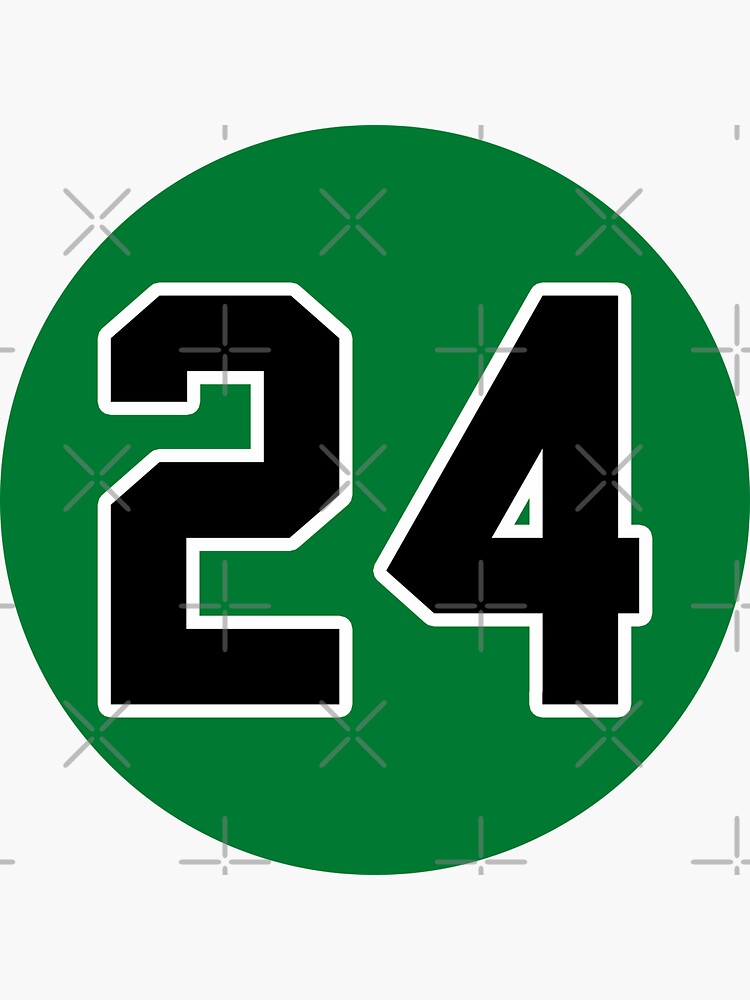 "Sam Jones Number 24" Sticker for Sale by RedPremium | Redbubble