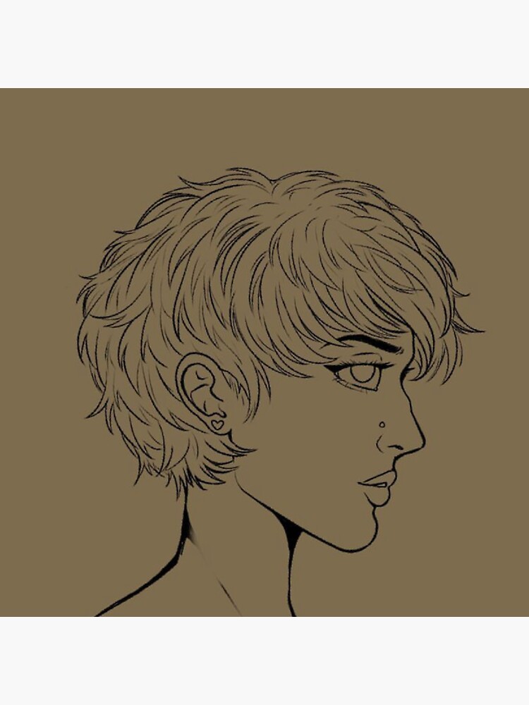 "Simple 2D Face illustration " Sticker for Sale by LukiSketch | Redbubble