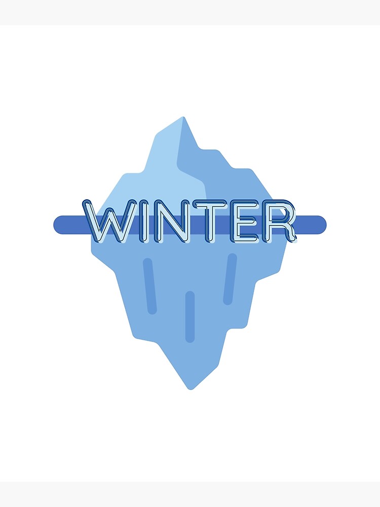 "Winter expedition and mysterious under the iceberg" Poster for Sale by ...