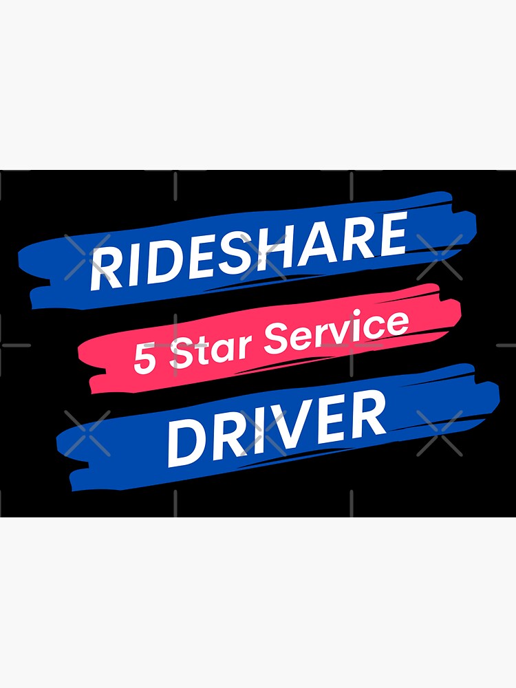 "Rideshare Driver - 5 Star Service" Sticker for Sale by MtWoodsonSales ...