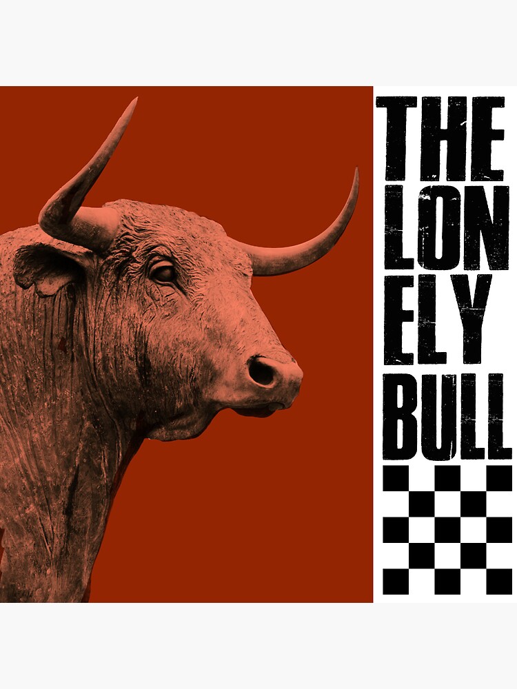 "The Lonely Bull" Sticker for Sale by TheHawksAerie | Redbubble