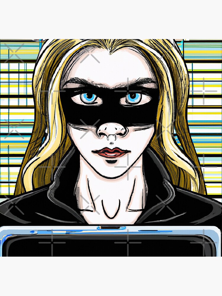 "Serious Superhero Hacker in Comic Book Style from the Hacker Series ...