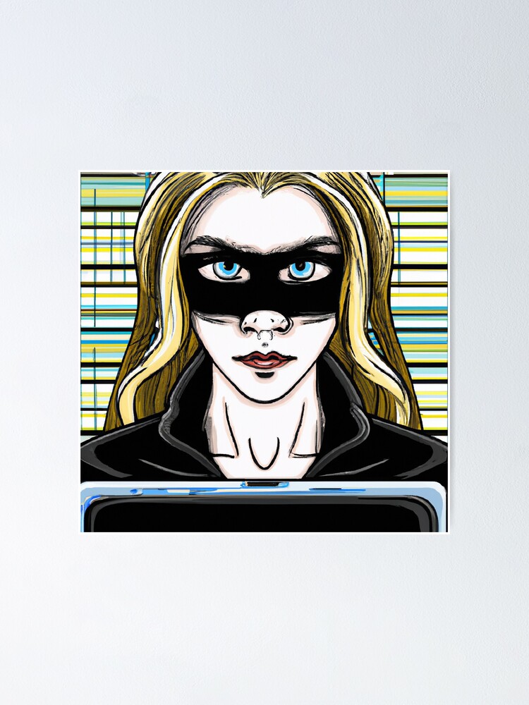 "Serious Superhero Hacker in Comic Book Style from the Hacker Series ...