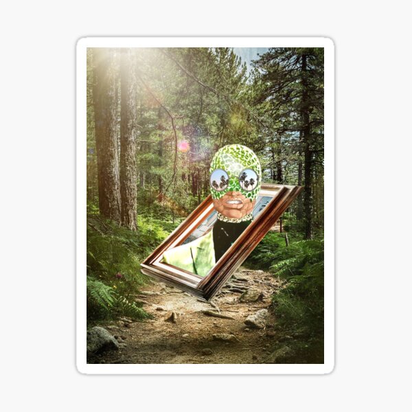 "Multi dimensional Jeff" Sticker for Sale by Sabredesign | Redbubble