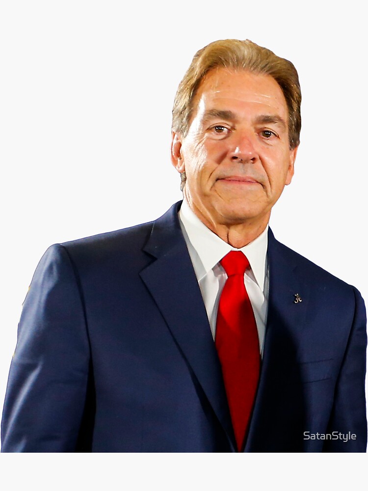 "nick saban big nick energy" Sticker for Sale by SatanStyle | Redbubble