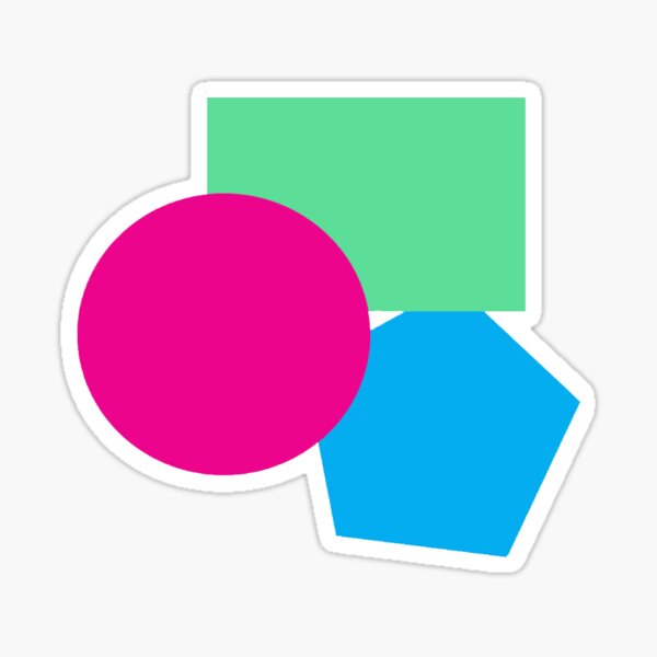 "Shapes" Sticker for Sale by partyhype | Redbubble