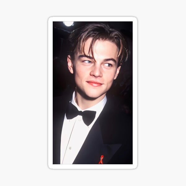 "Young Leonardo DiCaprio " Sticker for Sale by pakanemak | Redbubble