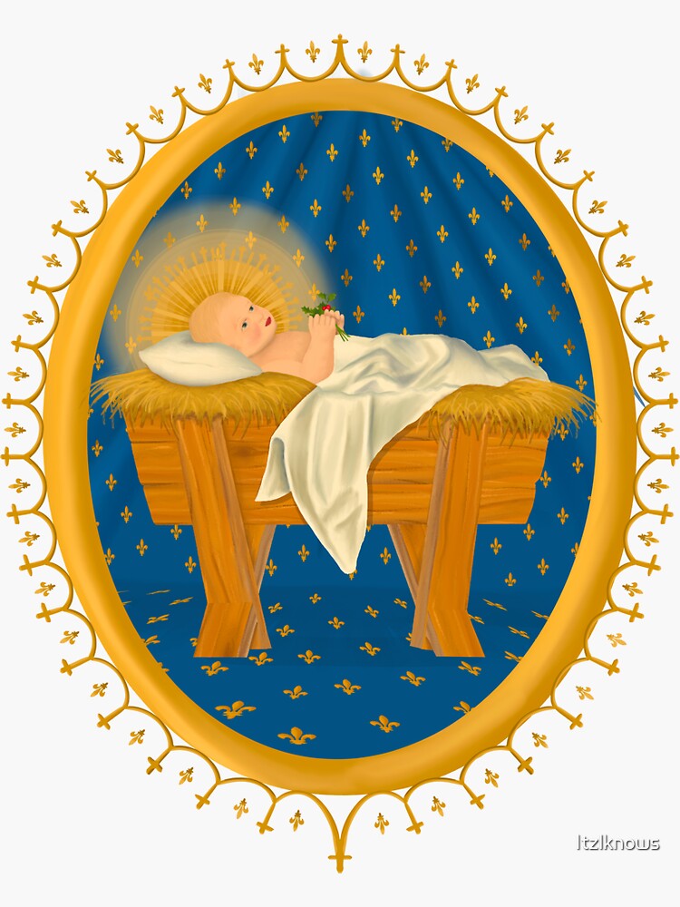 "Baby Jesus" Sticker for Sale by Itzlknows | Redbubble