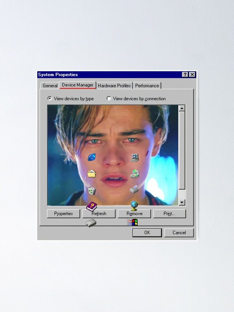 "Leonardo crying" Poster for Sale by pakane makane | Redbubble
