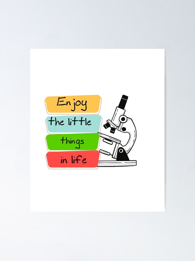 "Funny microscope, microbiologists biology nerd science lab" Poster for ...