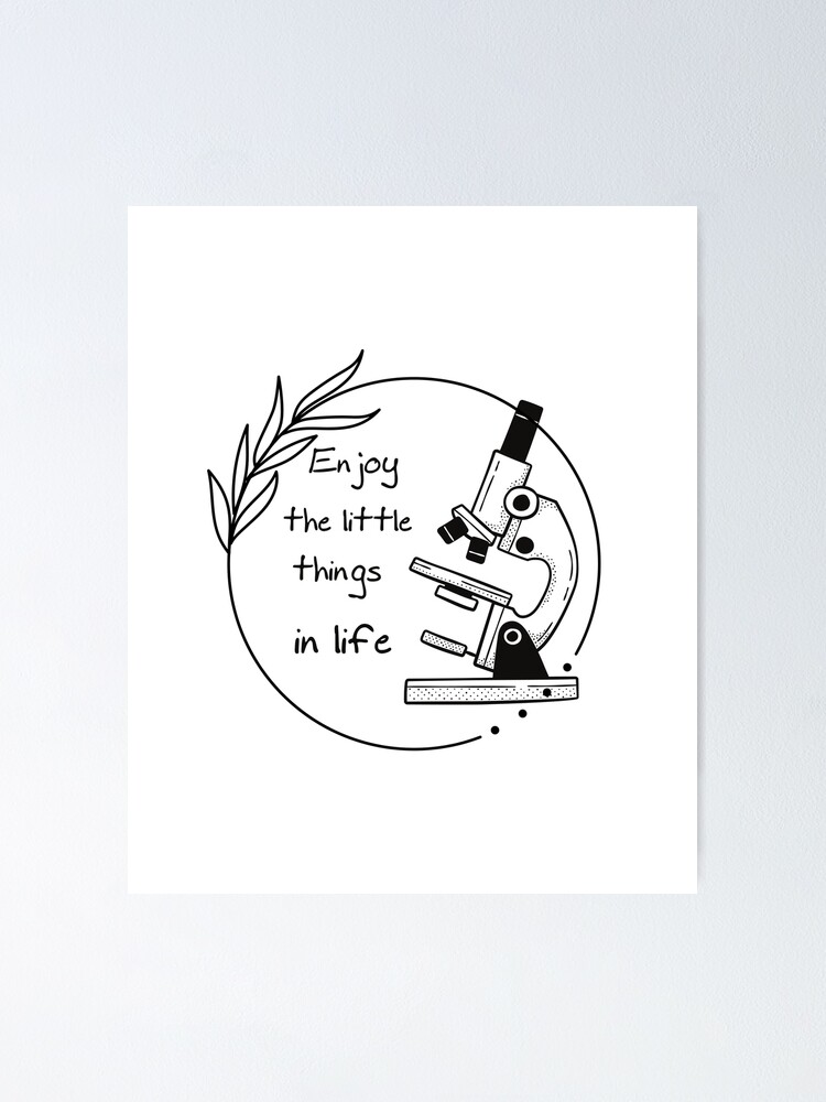 "Funny microscope, microbiologists biology nerd science lab" Poster for ...