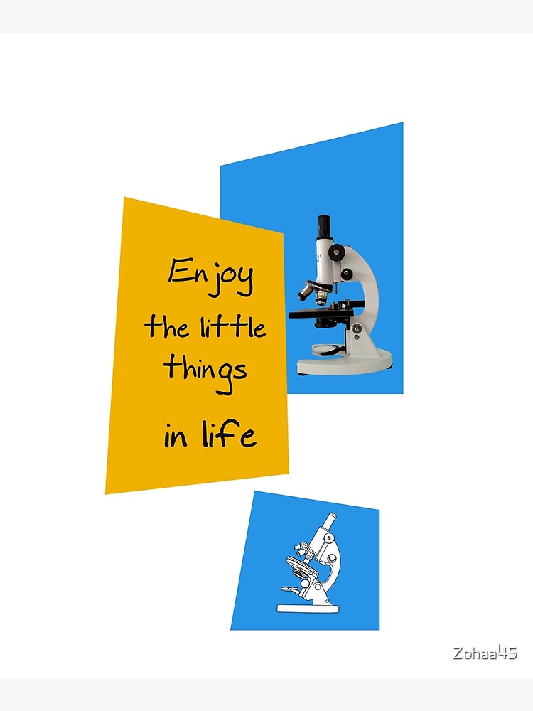 "Funny microscope, microbiologists biology nerd science lab" Poster for ...