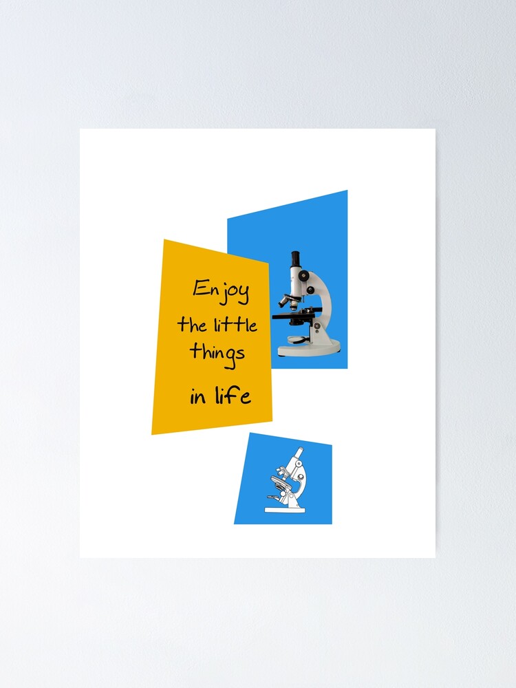 "Funny microscope, microbiologists biology nerd science lab" Poster for ...