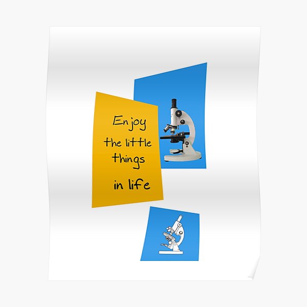 "Funny microscope, microbiologists biology nerd science lab" Poster for ...