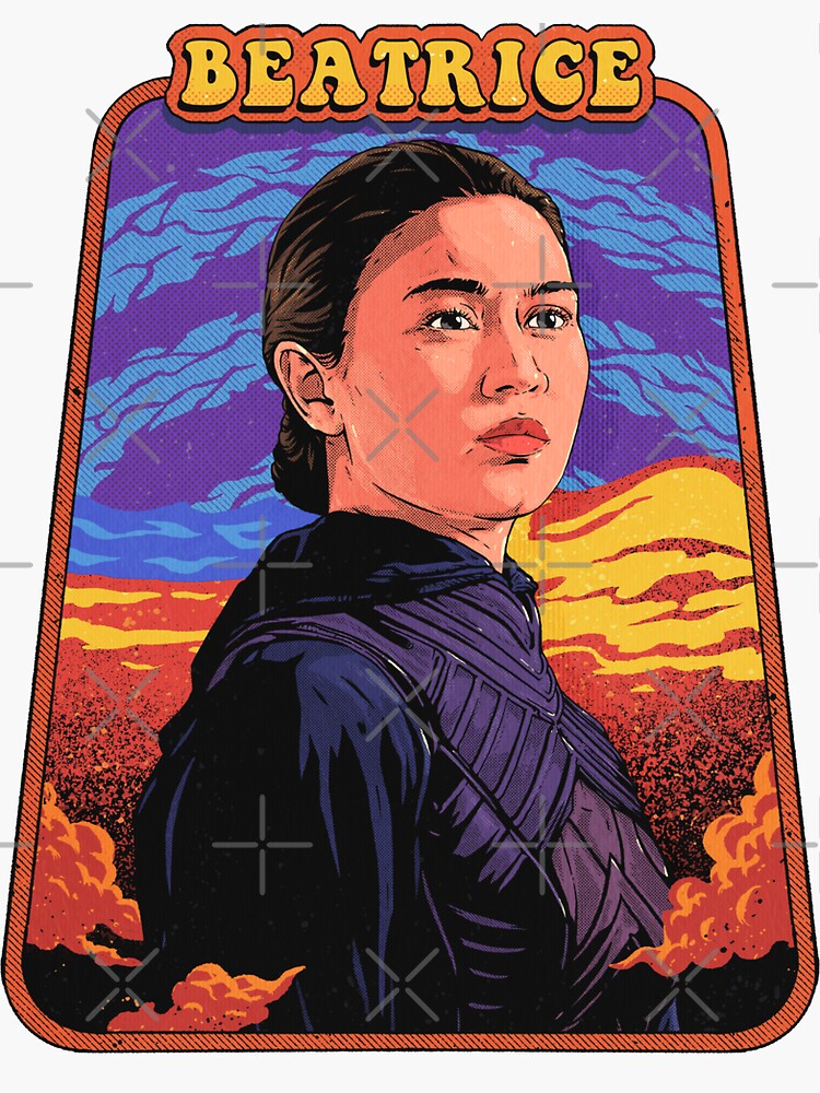 "Beatrice 2" Sticker for Sale by conyloca | Redbubble