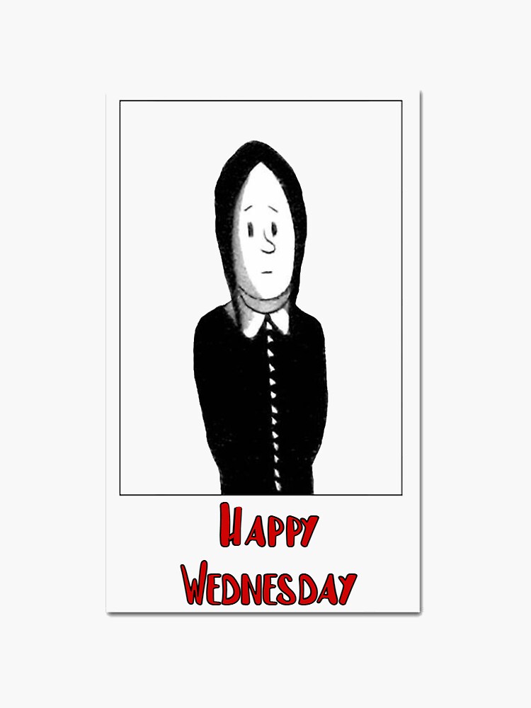 "Happy Wednesday" Sticker for Sale by ZULO | Redbubble