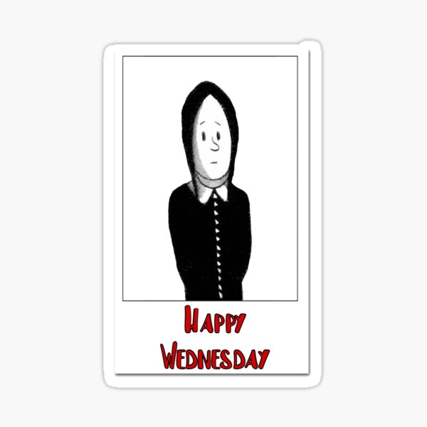 "Happy Wednesday" Sticker for Sale by ZULO | Redbubble