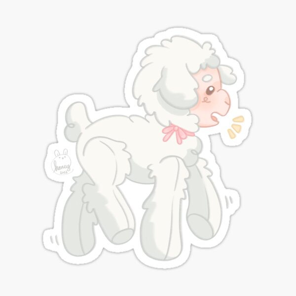 "Lil’ Lambie" Sticker for Sale by BunniPyonPyon | Redbubble