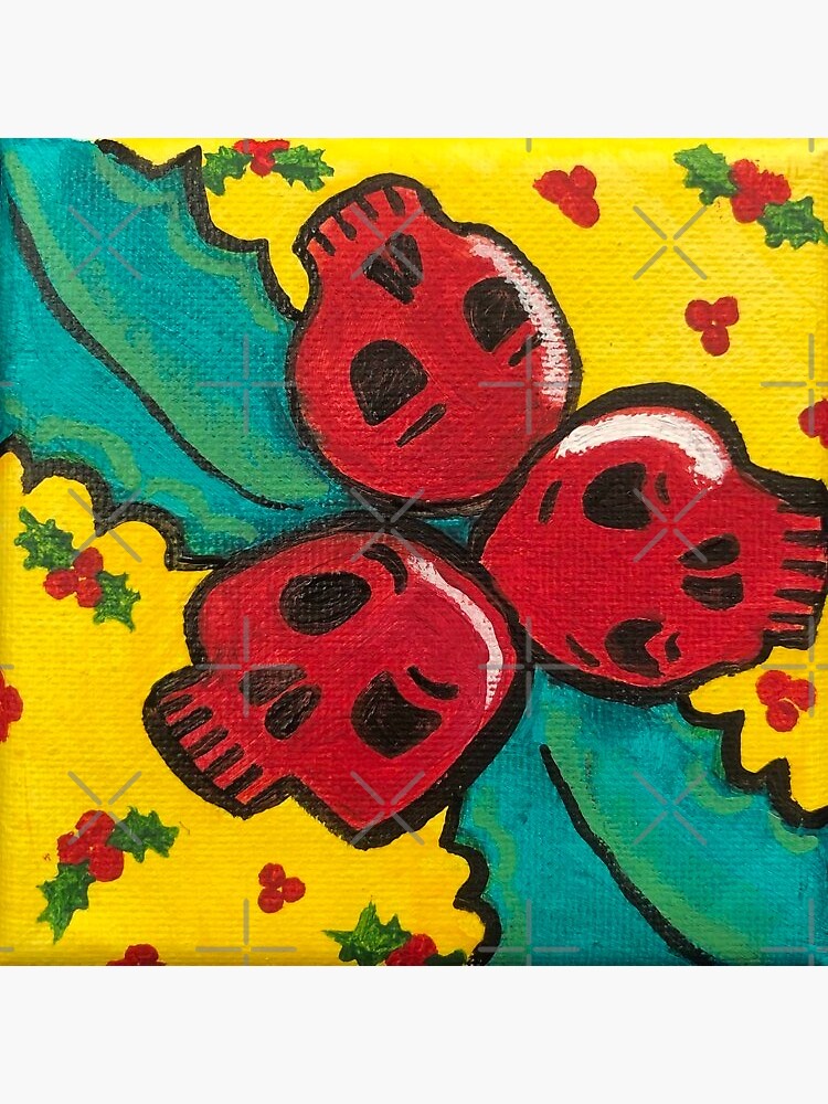 "Skully Berries" Sticker for Sale by GingeryArtistry | Redbubble