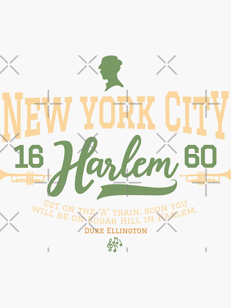 "New York Harlem - Harlem Logo - Harlem Manhattan" Sticker for Sale by ...