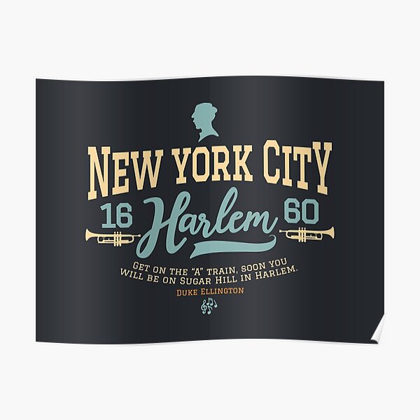 "New York Harlem - Harlem Logo - Harlem Manhattan" Poster for Sale by ...