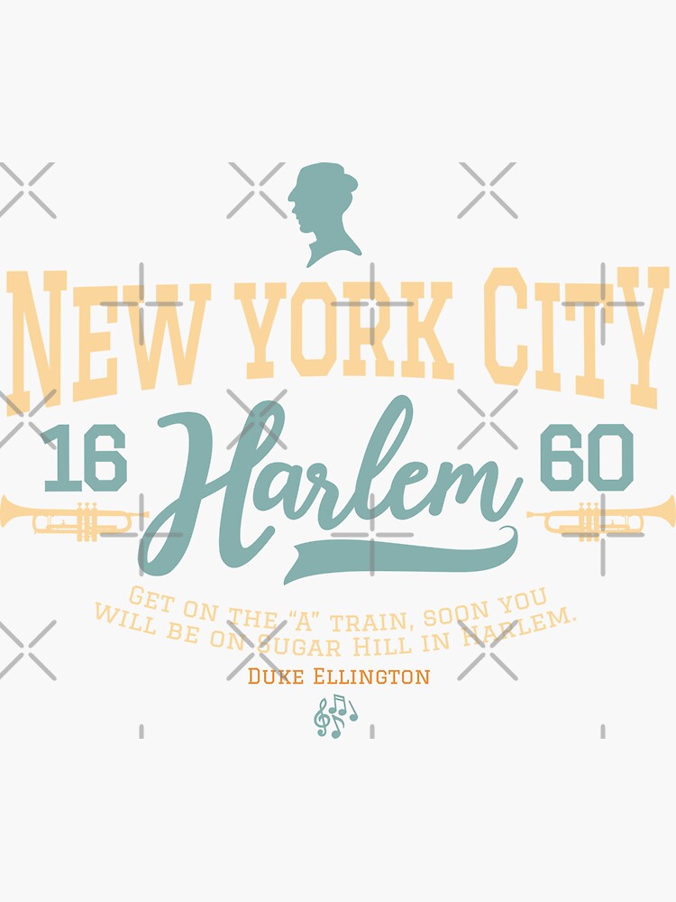 "New York Harlem - Harlem Logo - Harlem Manhattan" Sticker for Sale by ...
