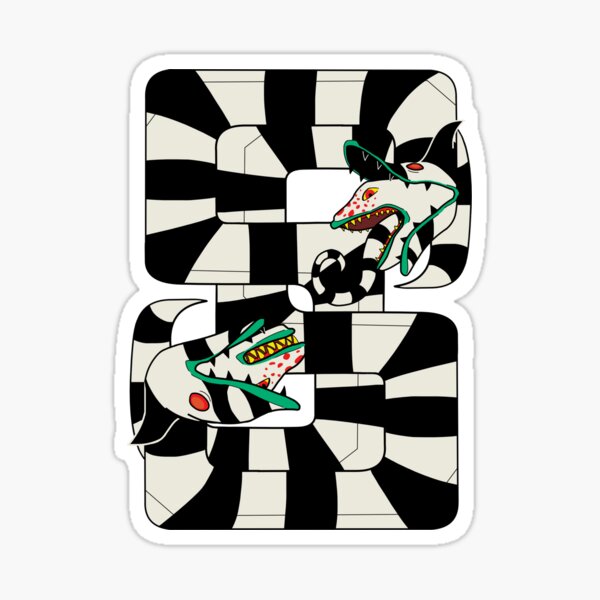 "Beetlejuice Sandworms" Sticker for Sale by amarylhis | Redbubble
