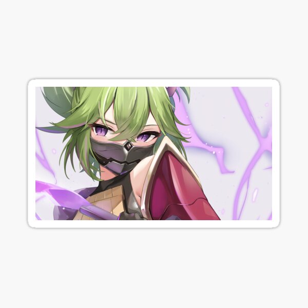 "Genshin Impact №159 Kuki Shinobu" Sticker for Sale by MikadoMur ...