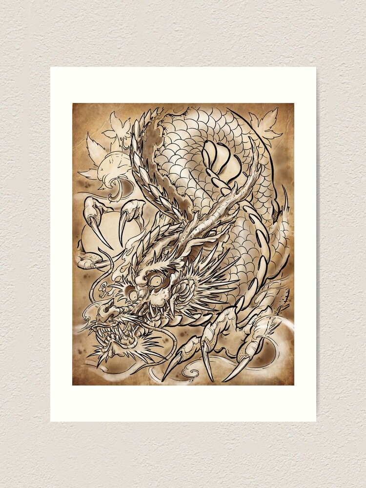 "Cheeky Dragon" Art Print by MikeYoung-EDT | Redbubble