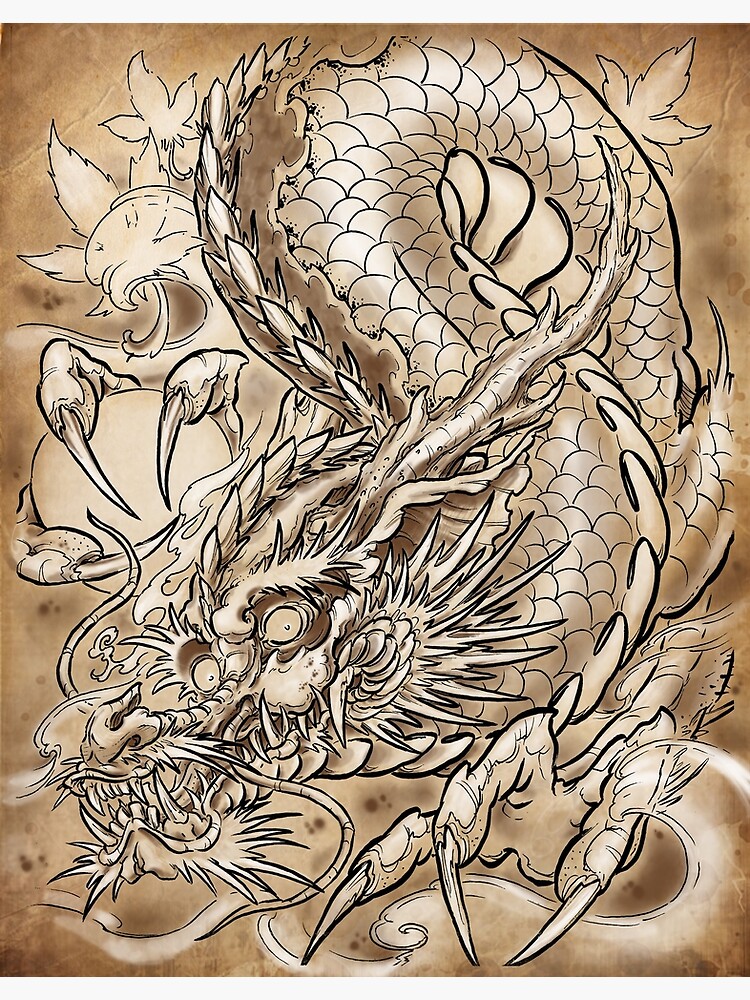 "Cheeky Dragon" Art Print by MikeYoung-EDT | Redbubble