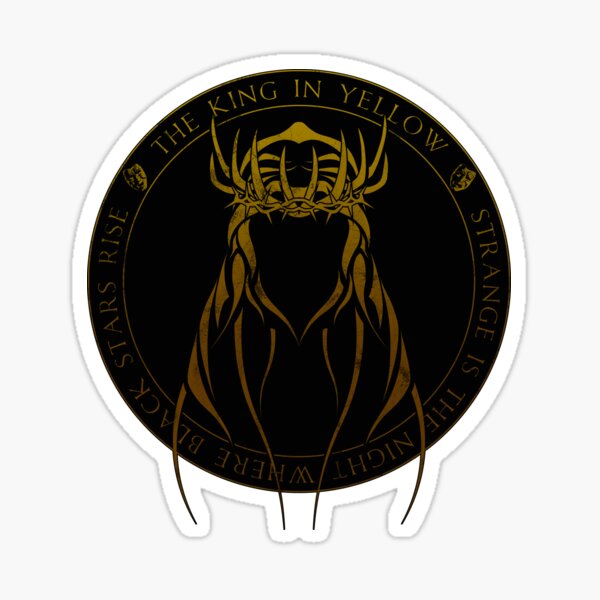 "The King in Yellow Sigil (yellow sign)" Sticker for Sale by Deefurdee ...
