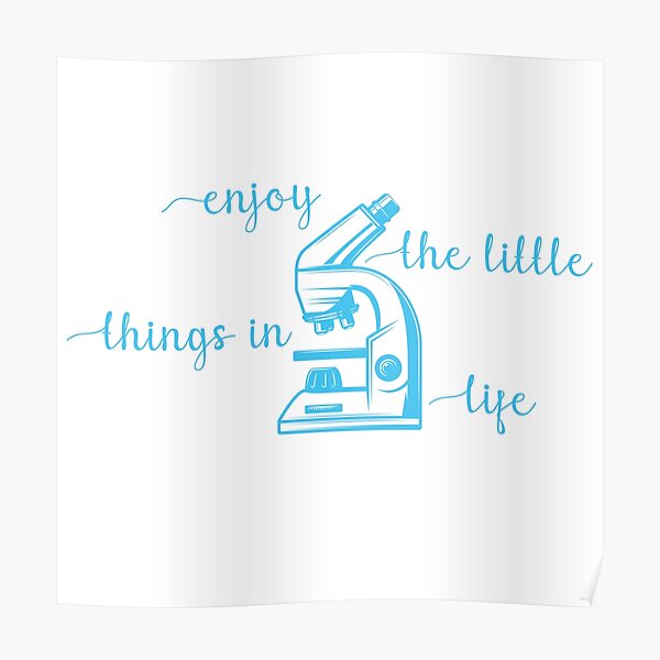 "funny microscope, microbiologists biology nerd science lab" Poster for ...