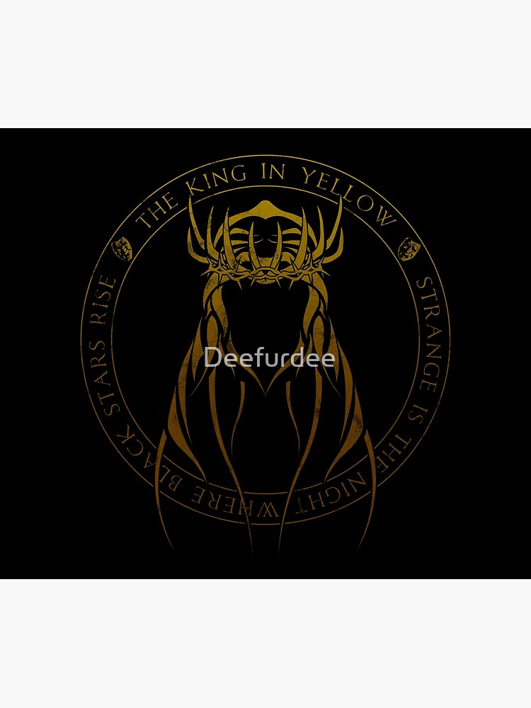 "The King in Yellow Sigil (yellow sign)" Art Print by Deefurdee | Redbubble