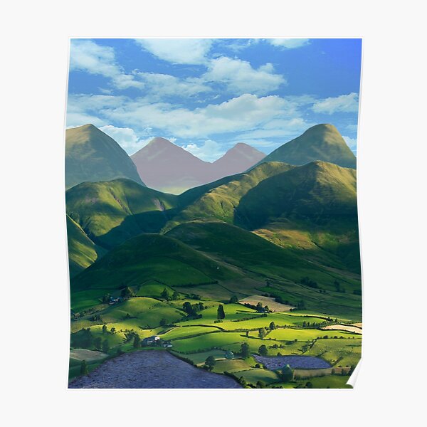 "Meadow poster, Nature t-shirts, Nature sticker, Mountains and ...